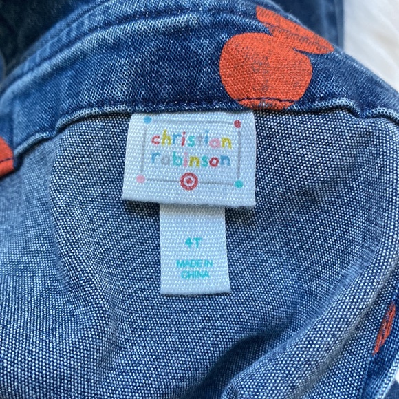 Bottoms | Christian Robinson X Target Little Kids Denim Blue Overalls ...